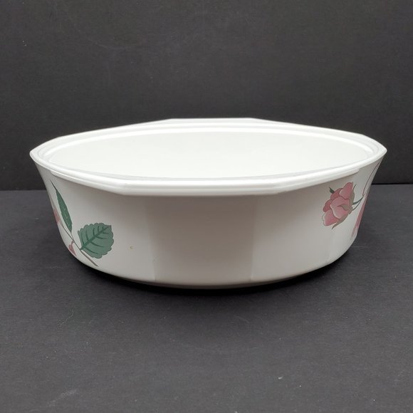 Mikasa | Dining | Mikasa Fire Ice Silk Flowers Casserole Serving Dish ...